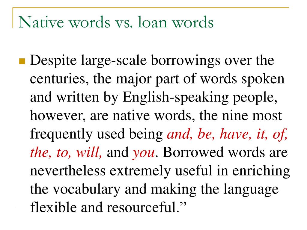 PPT - English Lexicology A General Survey of English Vocabulary ...