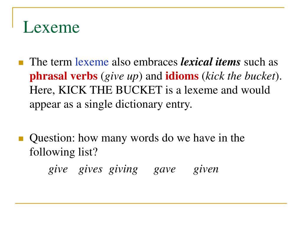 PPT - English Lexicology A General Survey of English Vocabulary ...