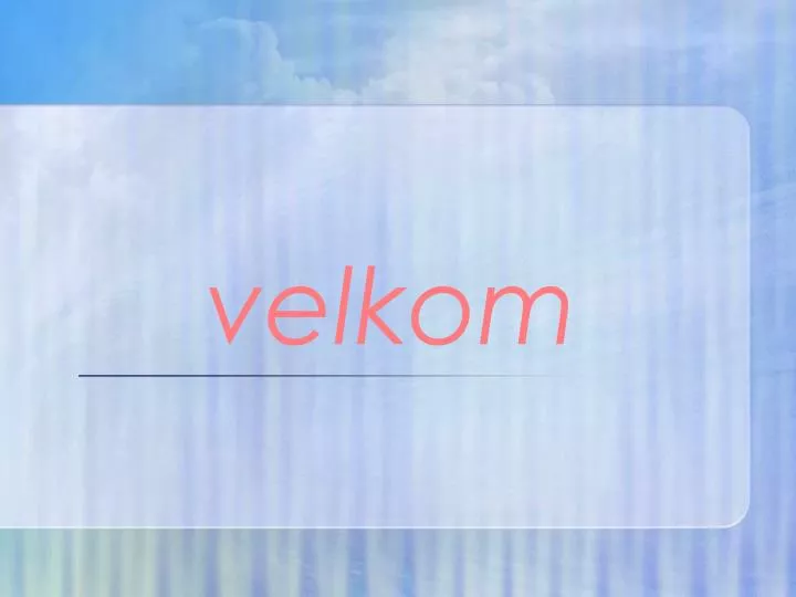 PPT - velkom PowerPoint Presentation, free download - ID:1716593