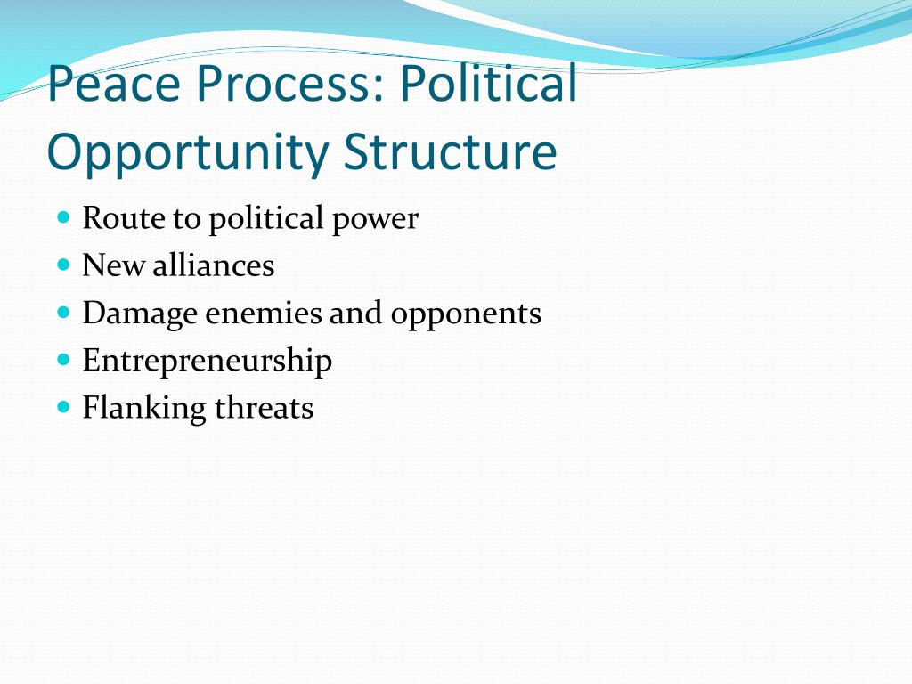 PPT - Flanking Threats and Framing Battles: Peace Processes, Social ...