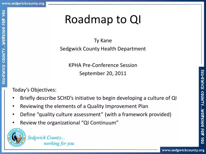 PPT - Roadmap to QI PowerPoint Presentation, free download - ID:1716635