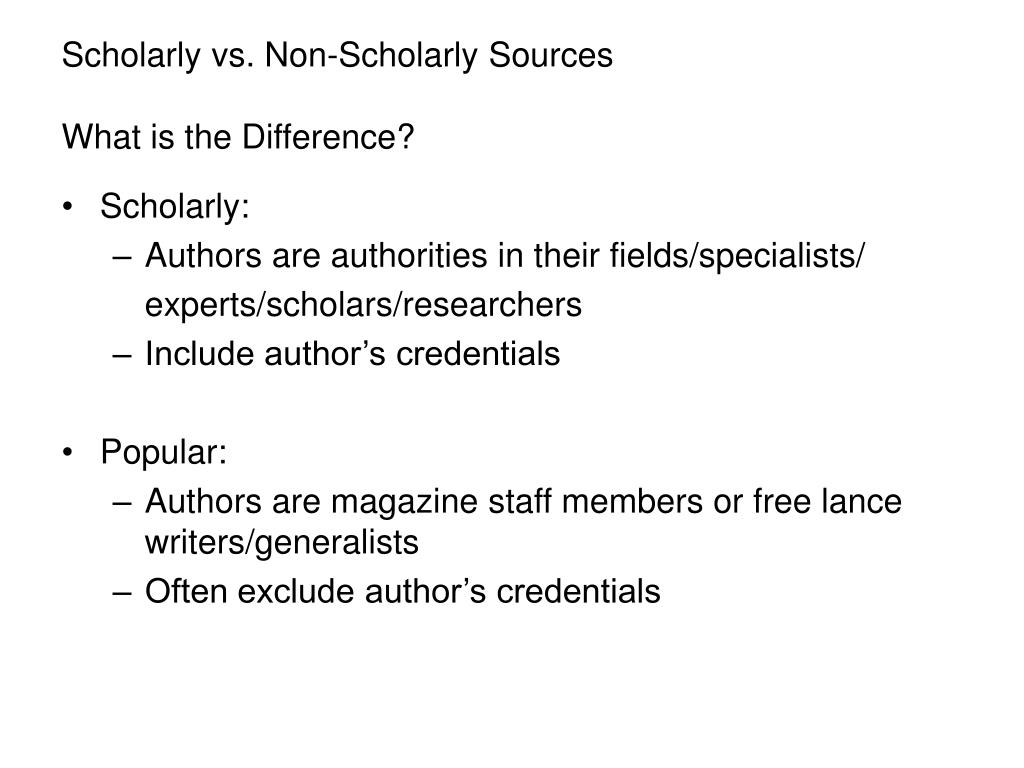 PPT - Lesson 3: Scholarly Research Lesson Question: What is the ... PPT - Lesson 3: Scholarly Research Lesson Question: What is the ...