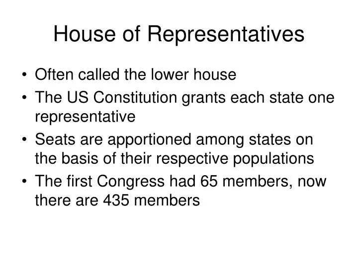 PPT - House of Representatives PowerPoint Presentation, free download ...