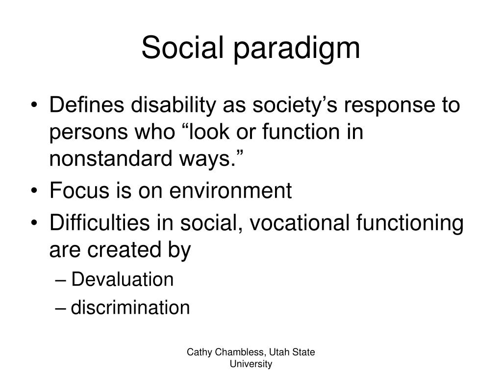 PPT - Medical Paradigm Social Paradigm Society-Person Dichotomy Person ...