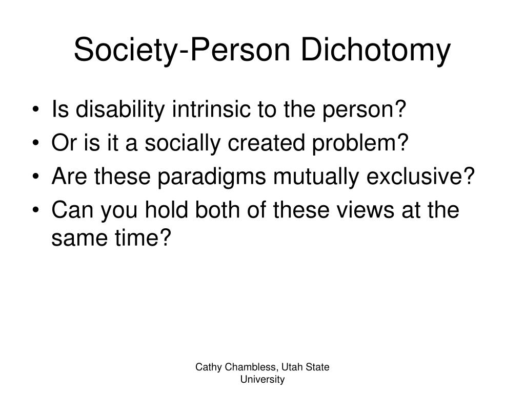 PPT - Medical Paradigm Social Paradigm Society-Person Dichotomy Person ...