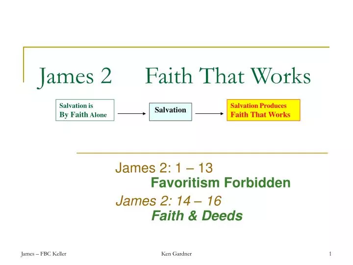 PPT - James 2 Faith That Works PowerPoint Presentation, free download ...