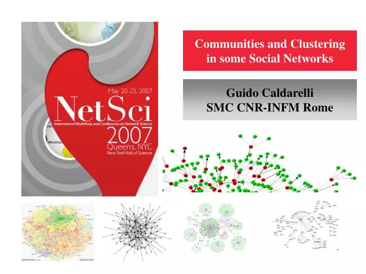 Ppt Communities And Clustering In Some Social Networks Powerpoint