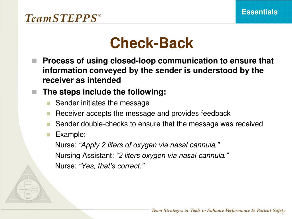 PPT - TeamSTEPPS ® Long-Term Care Essentials Course Strategies and ...