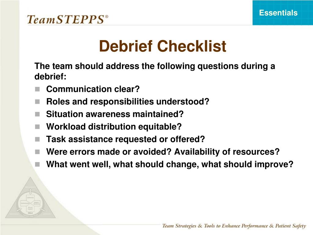 PPT - TeamSTEPPS ® Long-Term Care Essentials Course Strategies and ...