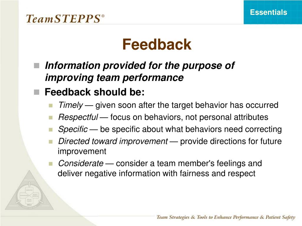 PPT - TeamSTEPPS ® Long-Term Care Essentials Course Strategies and ...