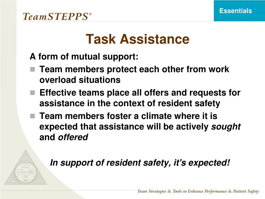 PPT - TeamSTEPPS ® Long-Term Care Essentials Course Strategies and ...