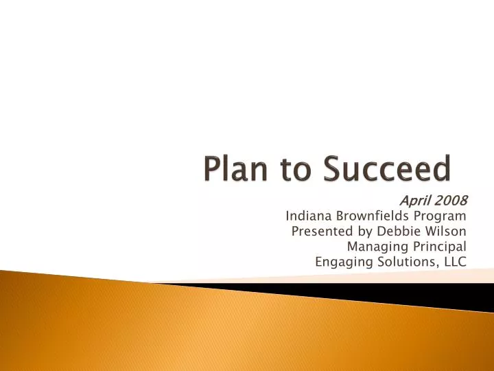 PPT - Plan to Succeed PowerPoint Presentation, free download - ID:1717887