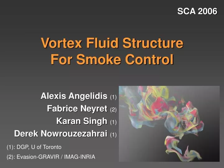 PPT - Vortex Fluid Structure For Smoke Control PowerPoint Presentation ...