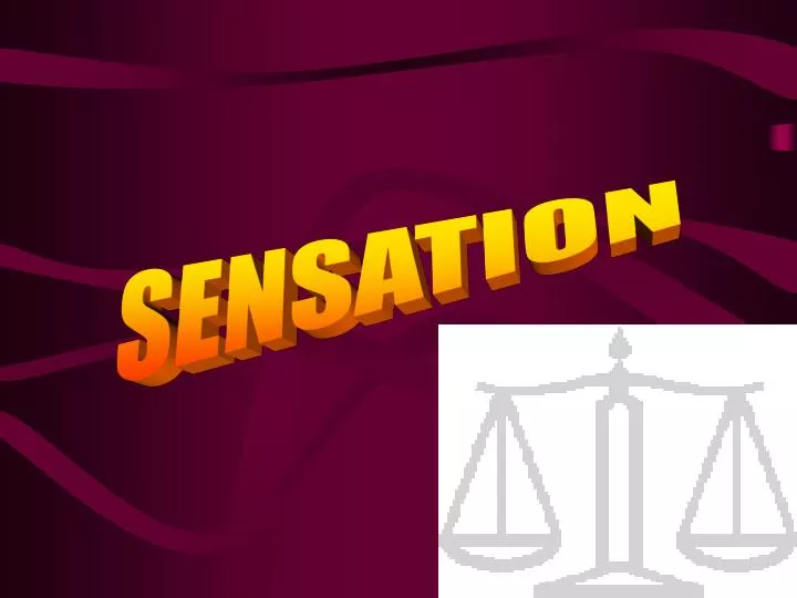 PPT - SENSATION PowerPoint Presentation, free download - ID:1718112