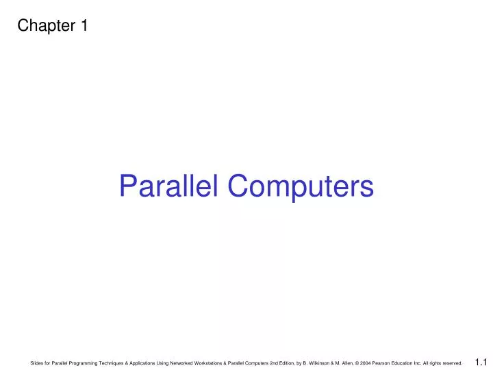PPT - Parallel Computers PowerPoint Presentation, free download - ID ...