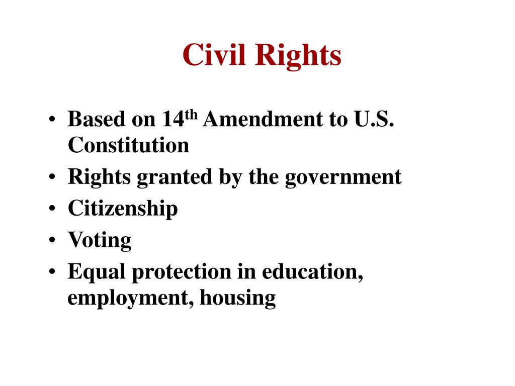 PPT - Reading/Lecture 2 Civil Liberties & Civil Rights PowerPoint ...