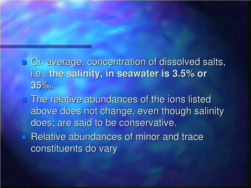PPT - Sea Water Chemistry PowerPoint Presentation, free download - ID ...