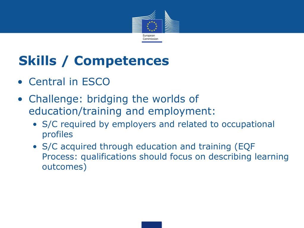 PPT - ESCO and the envisaged role of the European Taxonomy of ...