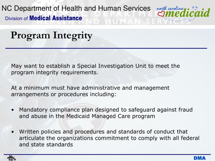 PPT - Program Integrity: Medicaid Managed Care (1915 b/c Waivers ...