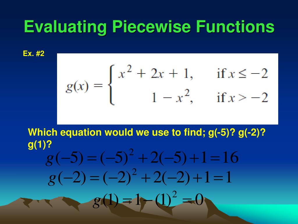 PPT Evaluating Piecewise And Step Functions PowerPoint Presentation 
