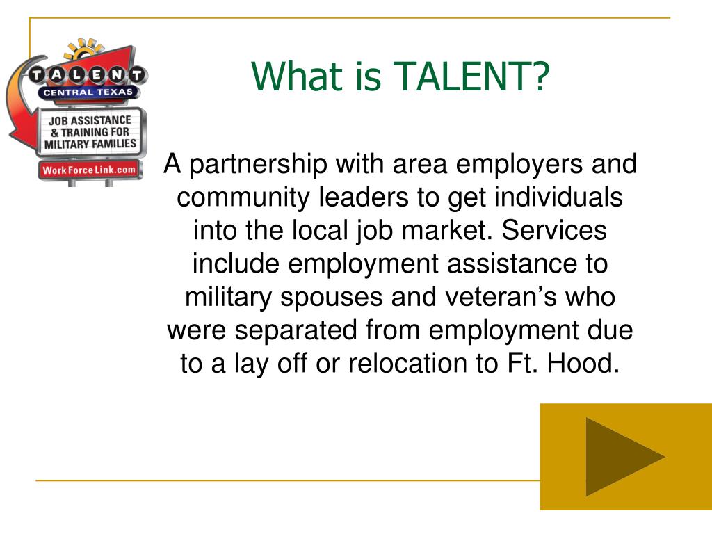 PPT - Workforce Solutions Central Texas: Job Assistance & Training ...