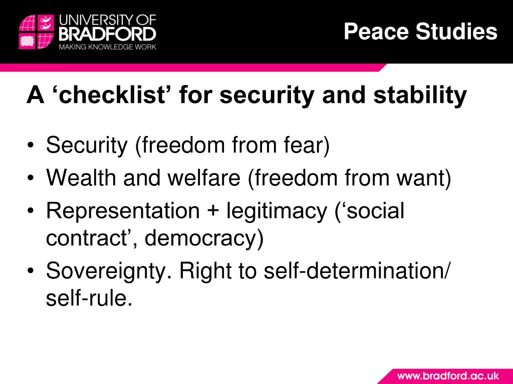 PPT - ‘ State Security’ and ‘Human Security’ in Conflict and Post ...
