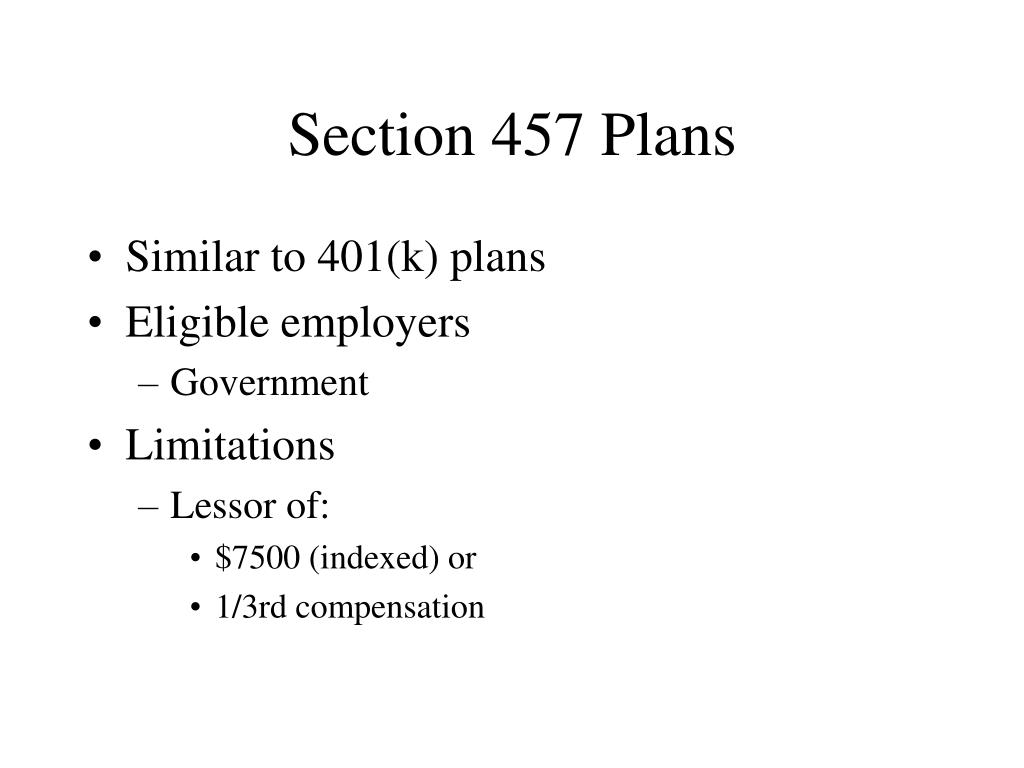 PPT - Lecture 25 401(k) and Other Tax Deductible Salary Savings Plans ...