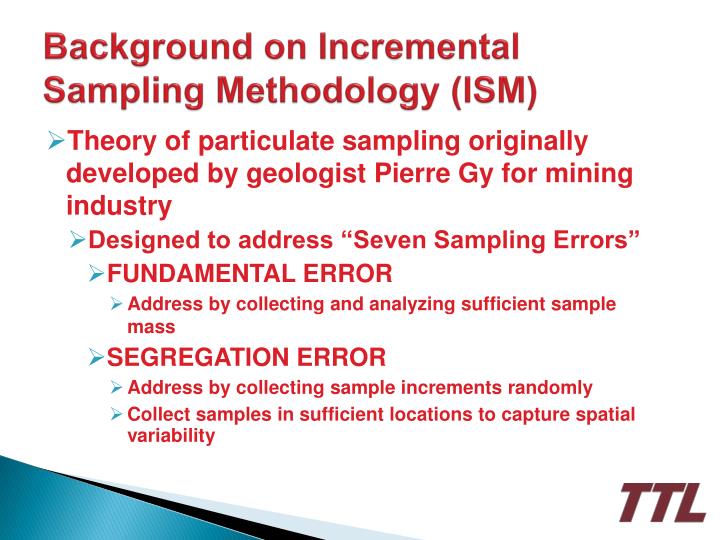 PPT - Incremental Sampling Methodology – an Innovative Approach to Soil ...