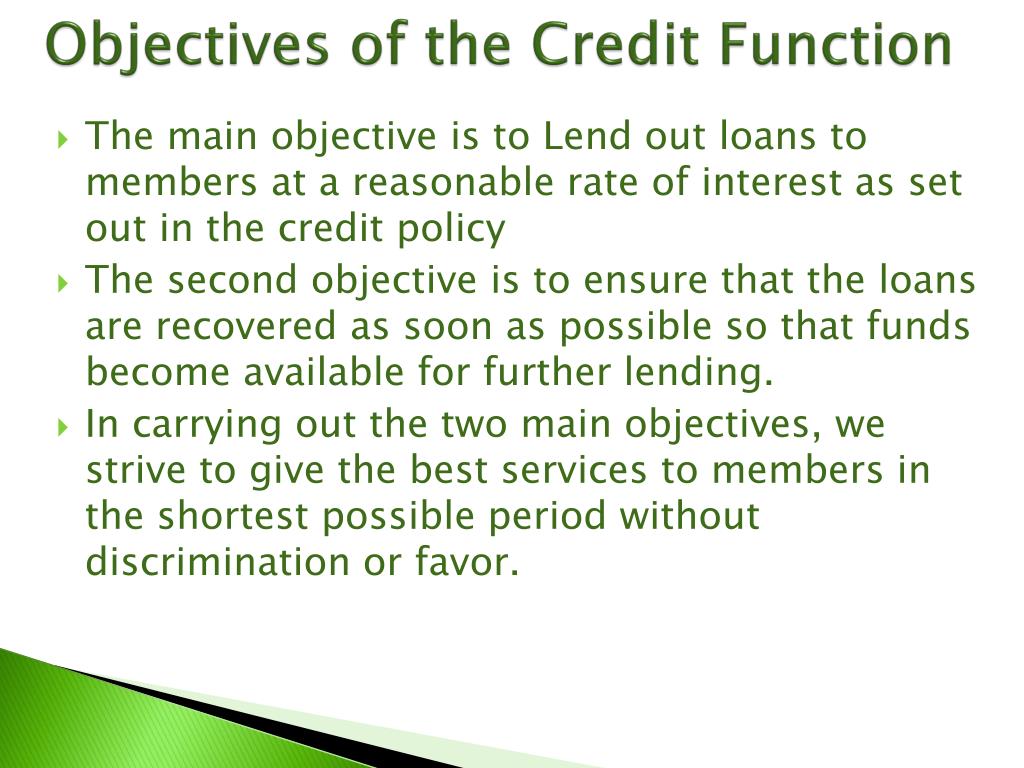 PPT - CREDIT COMMITTEE PRESENTATION- EDUCATION DAY 8 th June 2013 ...