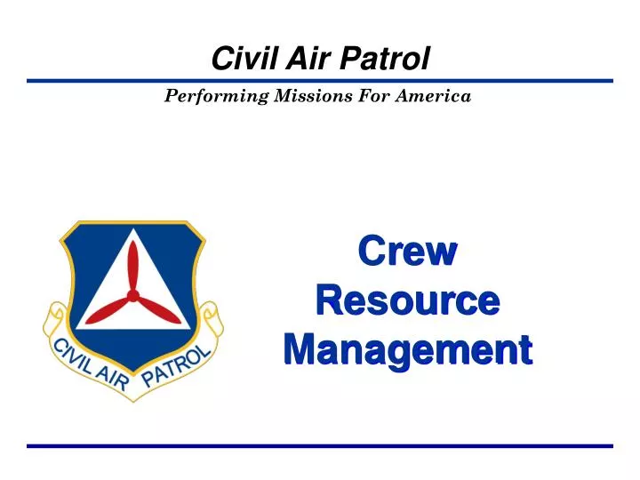 PPT - Crew Resource Management PowerPoint Presentation, free download ...