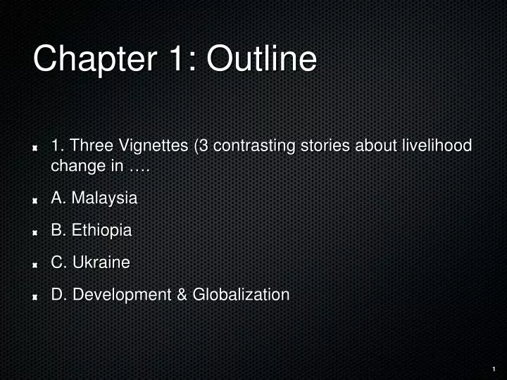 PPT - Chapter 1: Outline PowerPoint Presentation, free download - ID ...