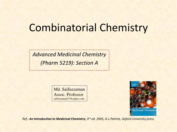 PPT - Combinatorial Chemistry PowerPoint Presentation, free download ...