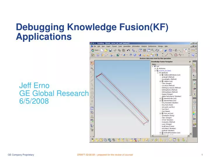 PPT - Debugging Knowledge Fusion(KF) Applications PowerPoint ...