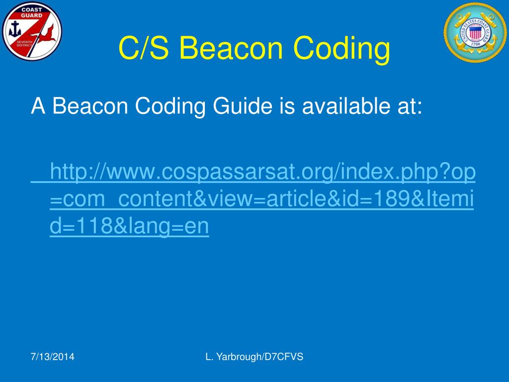 PPT - USCG/NOAA SARSAT CONFERENCE 2011 EPIRB’s How They Work PowerPoint ...