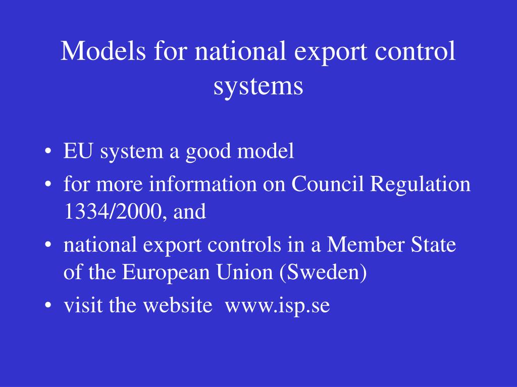 PPT - EU DUAL-USE EXPORT CONTROLS (Brief outline) PowerPoint ... PPT - EU DUAL-USE EXPORT CONTROLS (Brief outline) PowerPoint ...