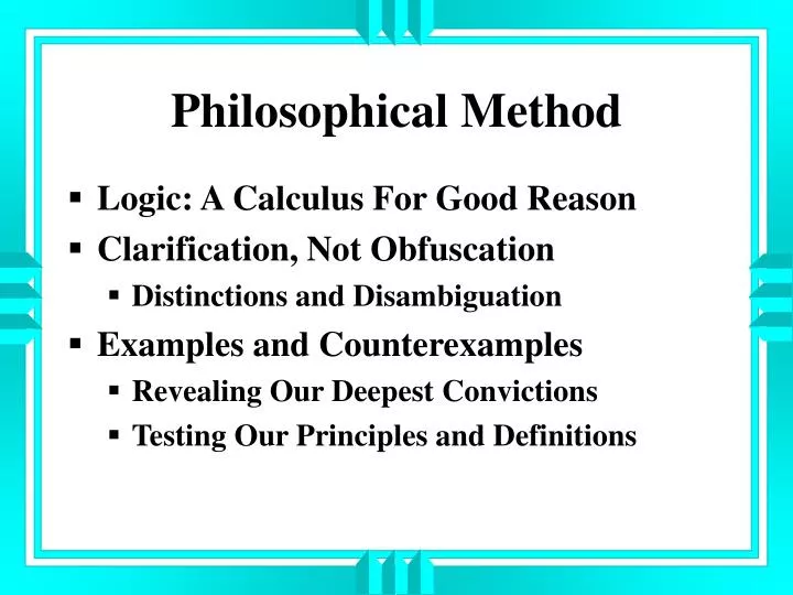 Ppt Philosophical Method Powerpoint Presentation Free Download Id