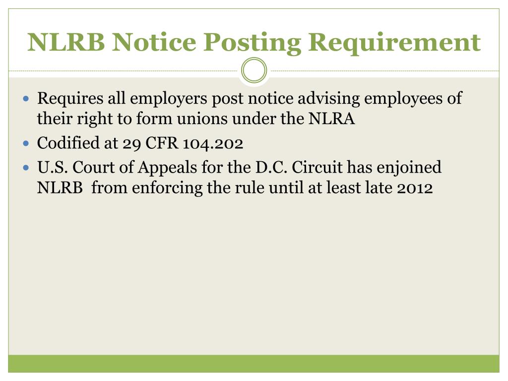 PPT - Recent Federal Developments in Employment Law PowerPoint ...