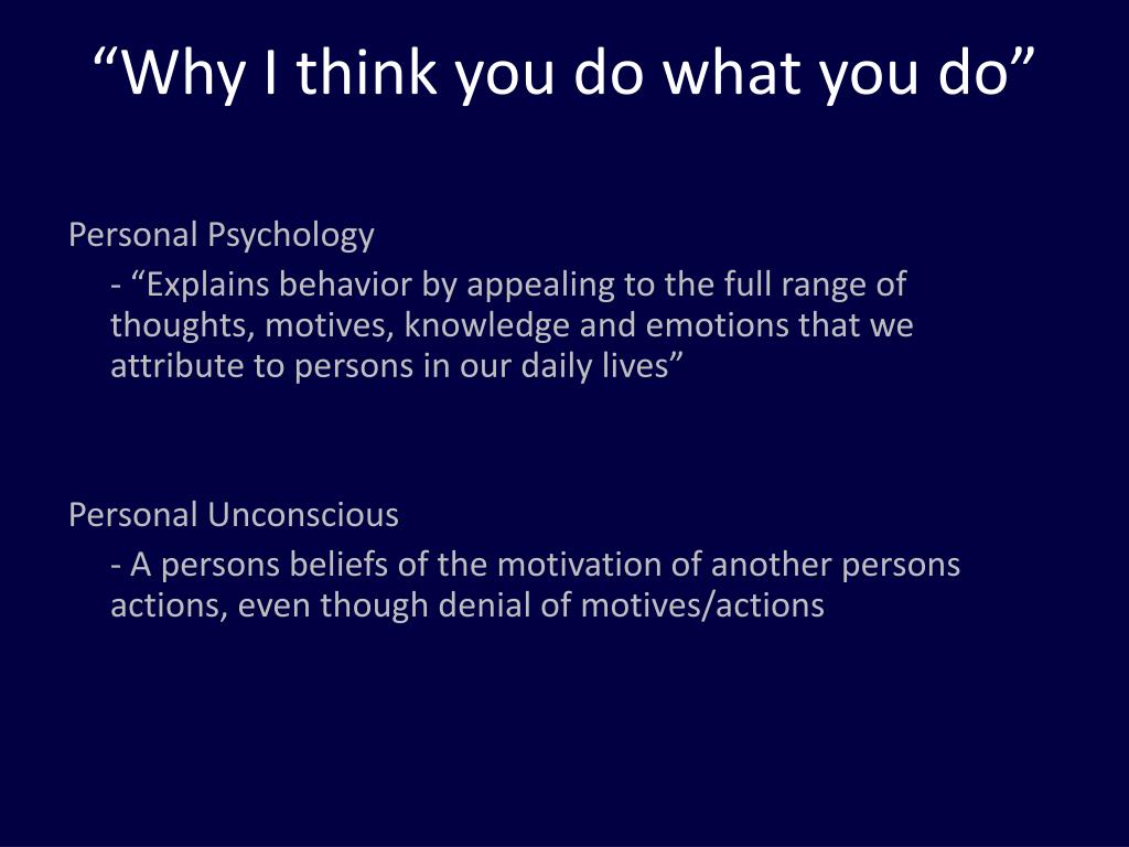 PPT - Unconscious Motivation (The Disease of Evolutionary Psychology ...