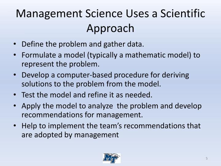 PPT - Introduction to Management Science PowerPoint Presentation - ID ...