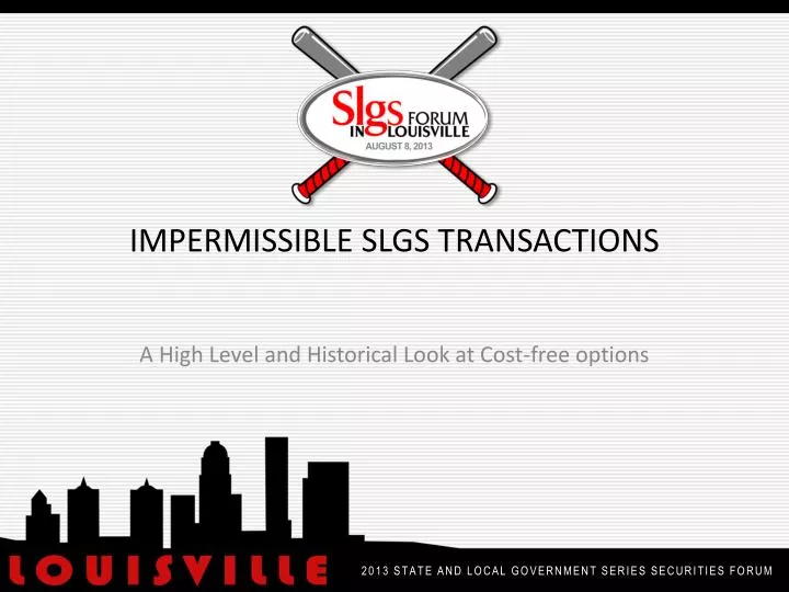 PPT - IMPERMISSIBLE SLGS TRANSACTIONS PowerPoint Presentation, free ...
