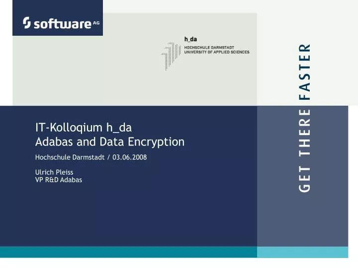 PPT - IT-Kolloqium h_da Adabas and Data Encryption PowerPoint ...