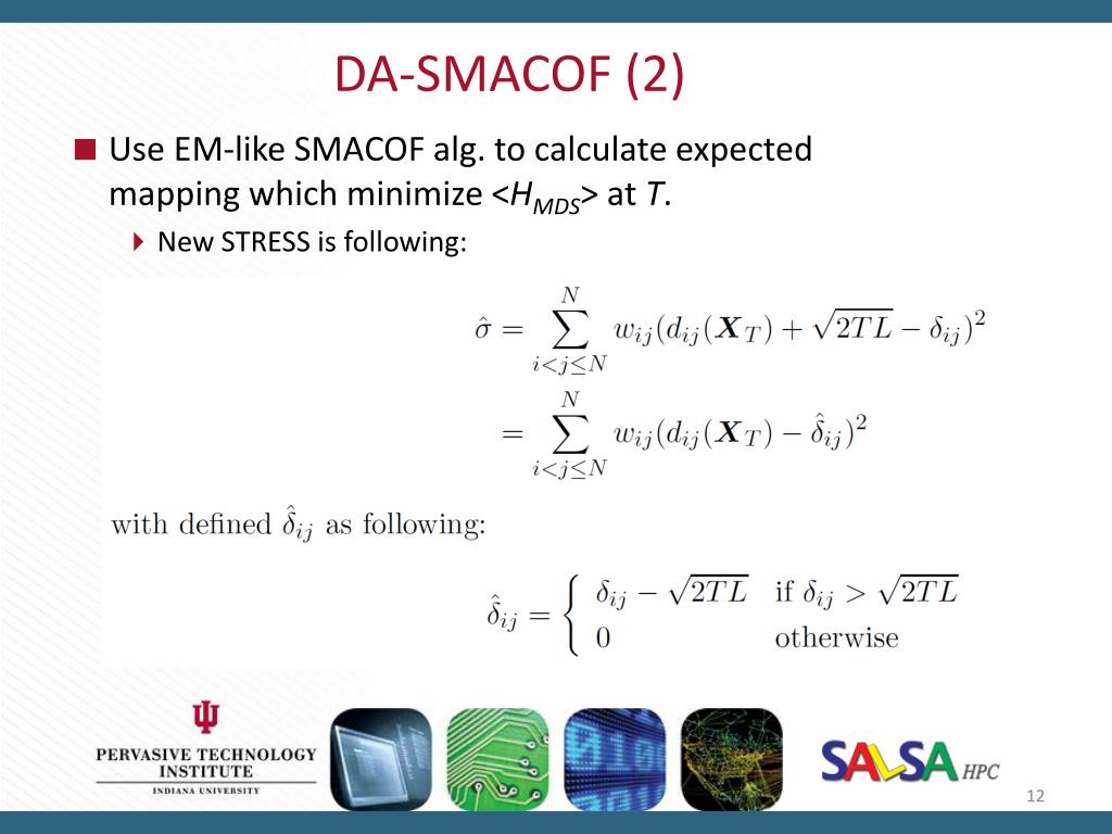 Ppt Multidimensional Scaling By Deterministic Annealing With Iterative Majorization Algorithm