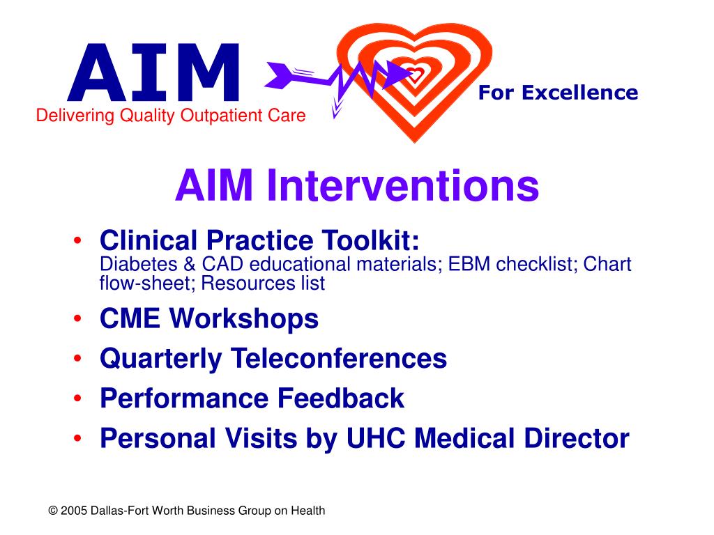 PPT - Promoting Quality Healthcare for Employees: AIM Project ...