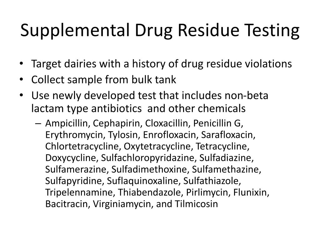 PPT - Drug and Chemical Residues in Milk and Meat PowerPoint ...