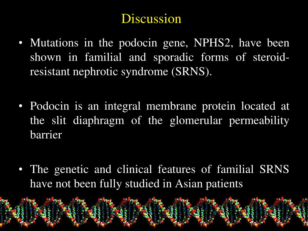 PPT - Association of a 3-Amino Acid Deletion Mutation of NPHS2 gene ...
