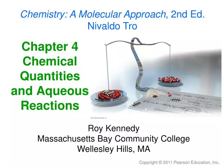PPT - Chapter 4 Chemical Quantities and Aqueous Reactions PowerPoint ...
