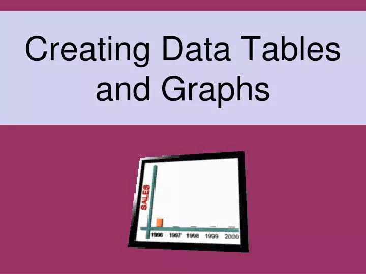 PPT - Creating Data Tables and Graphs PowerPoint Presentation, free ... PPT - Creating Data Tables and Graphs PowerPoint Presentation, free ...