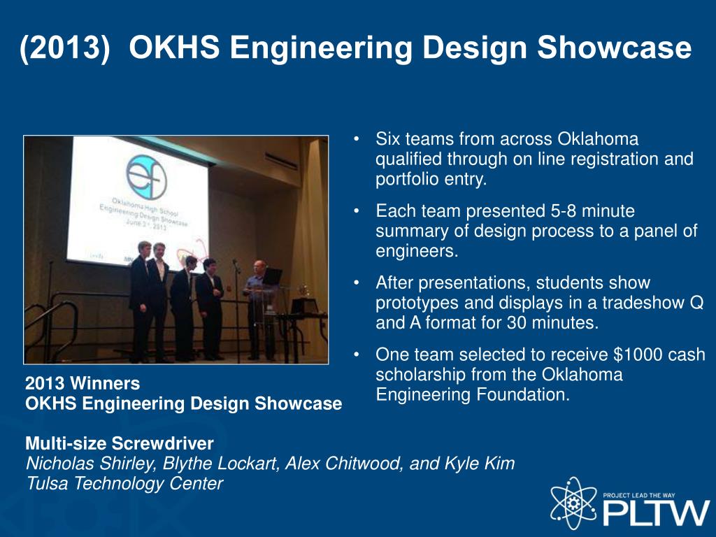 PPT - Oklahoma HS Engineering Design Showcase OK Department of ...
