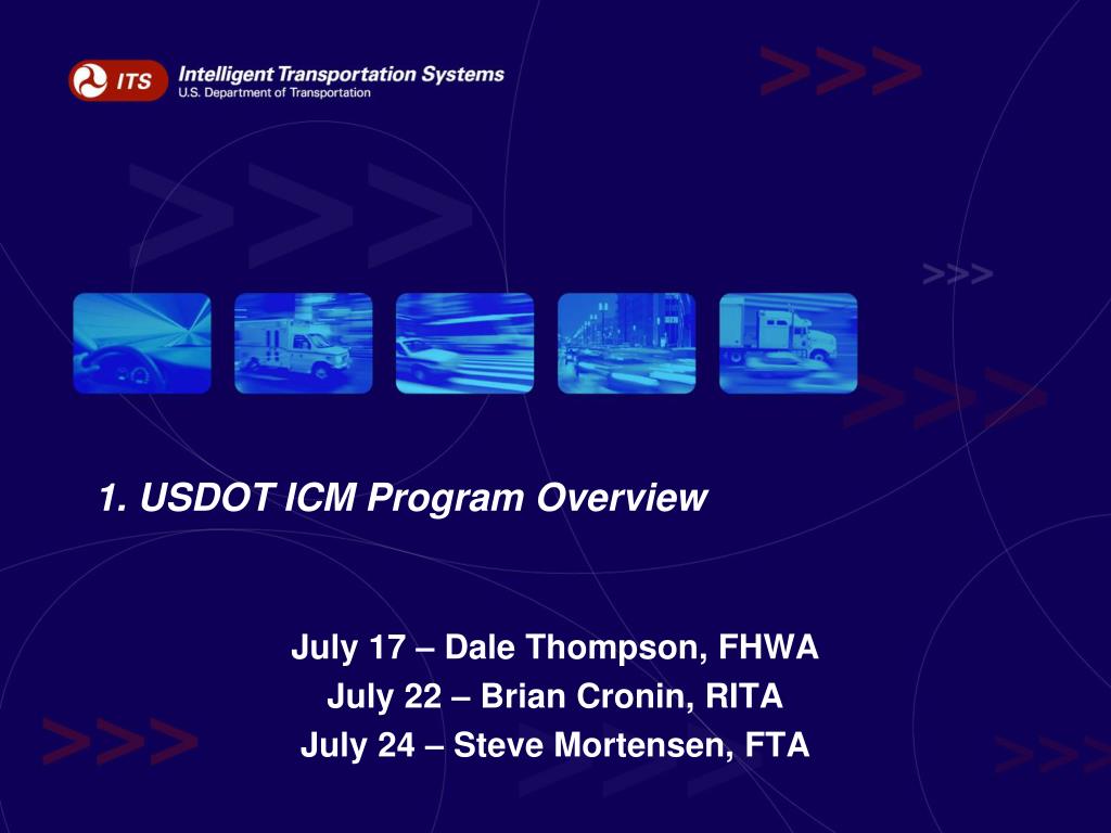 PPT - Welcome to the Integrated Corridor Management (ICM) Pioneer Sites ...