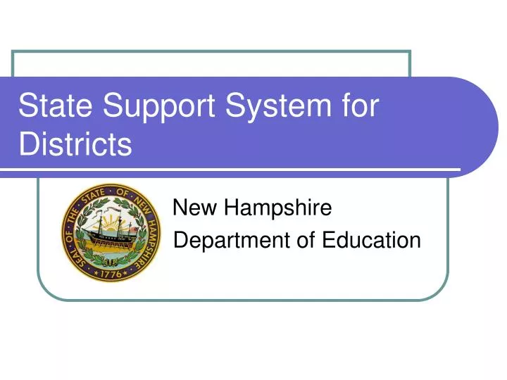 PPT - State Support System for Districts PowerPoint Presentation, free ...